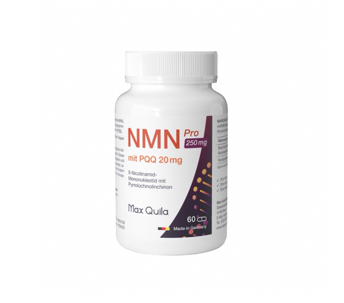 德国 Max Quila NMN Pro + PQQ 逆时光胶囊 250毫克 60粒 – E-Buy Trading