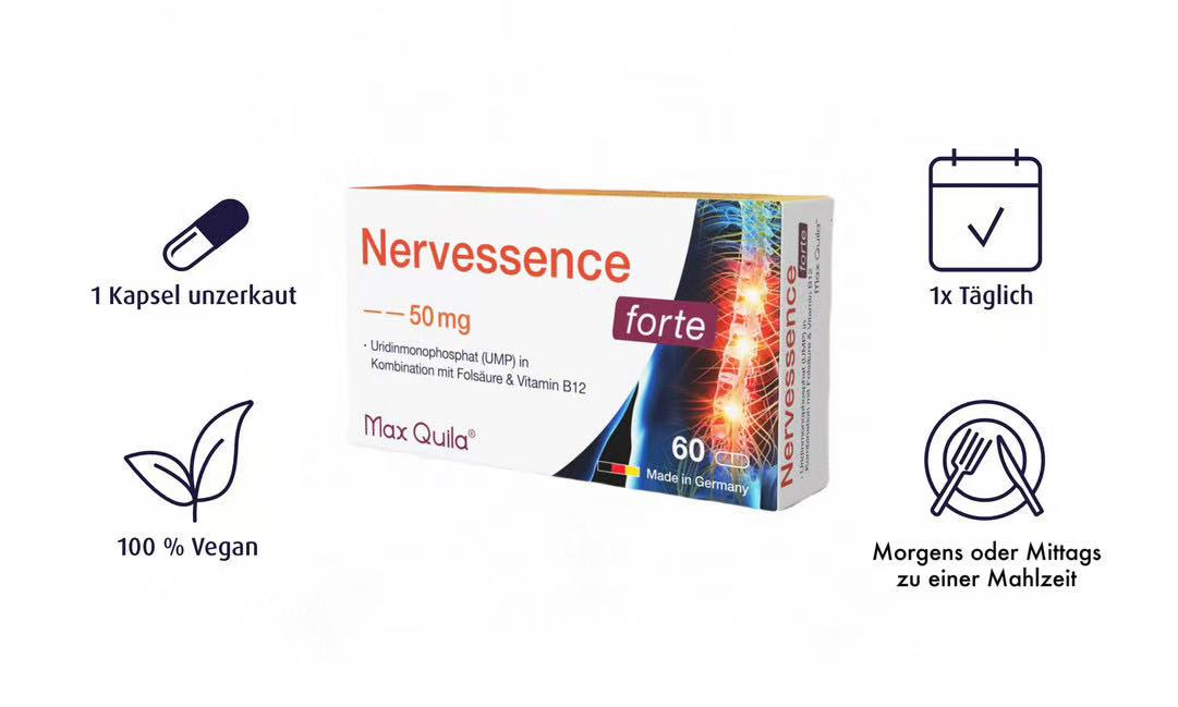 德国 Max Quila Nervessence forte 神经修复骨安素胶囊 50毫克 60粒 – E-Buy Trading